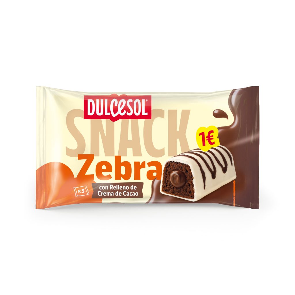 Snack Zebra con relleno de crema de cacao - Dulcesol
