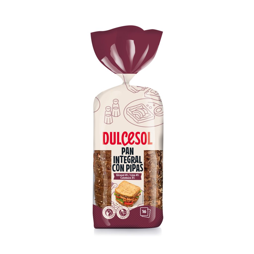 Pão integral com sementes de girassol - Dulcesol