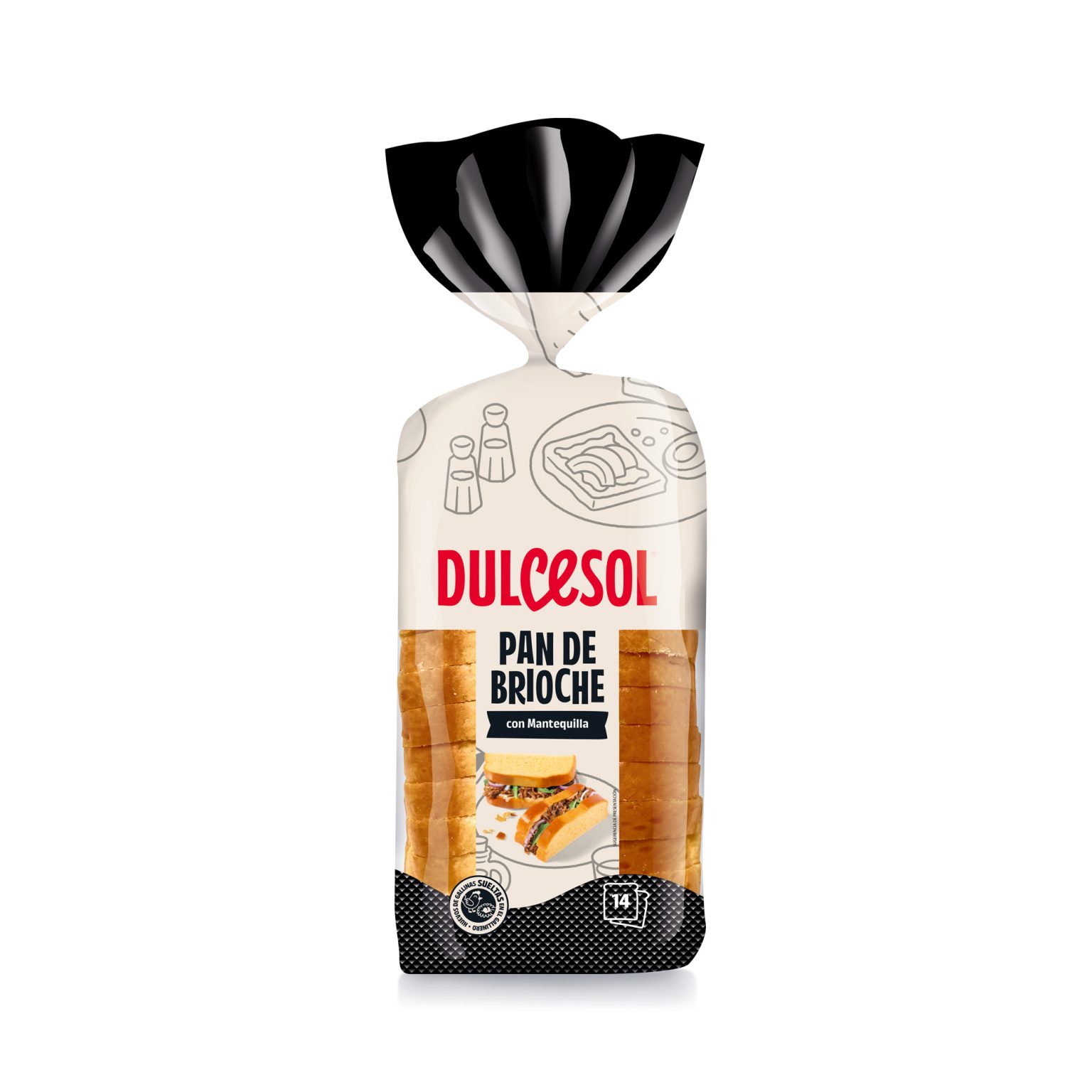 Pan de molde brioche Dulcesol